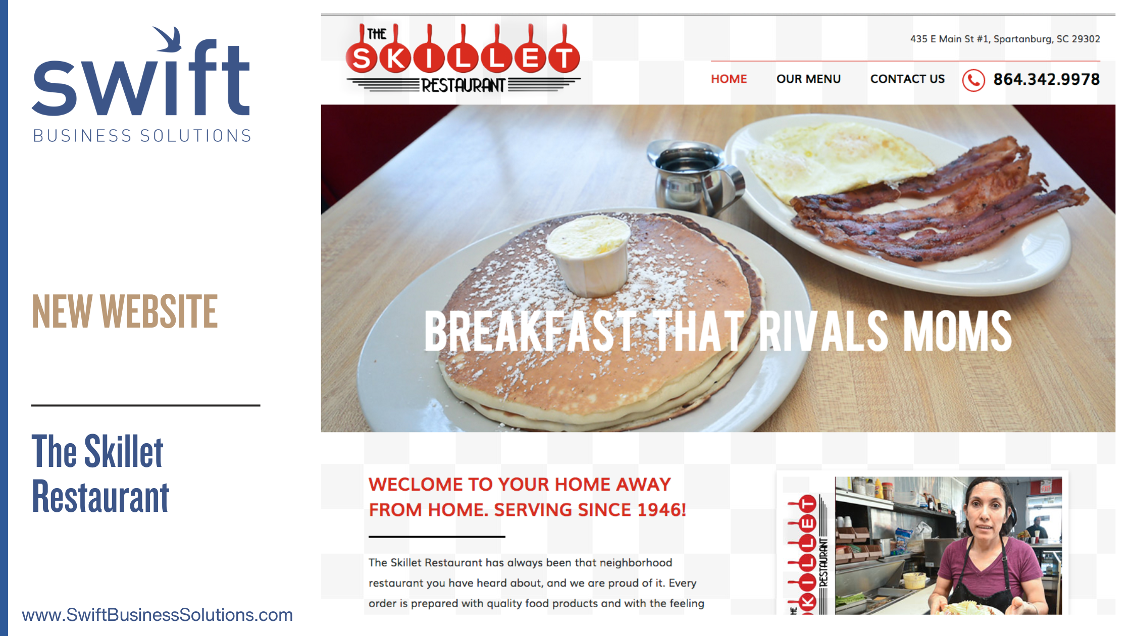 The Skillet Restaurant Launches New Website | Swift Business Solutions