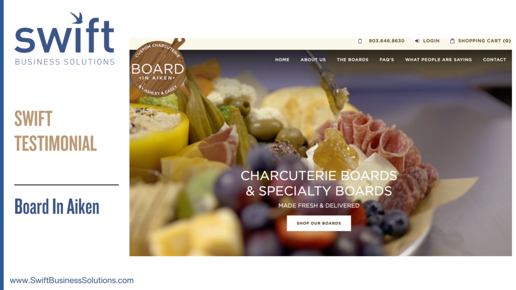 Board In Aiken | Swift Client Testimonial | Swift Business Solutions
